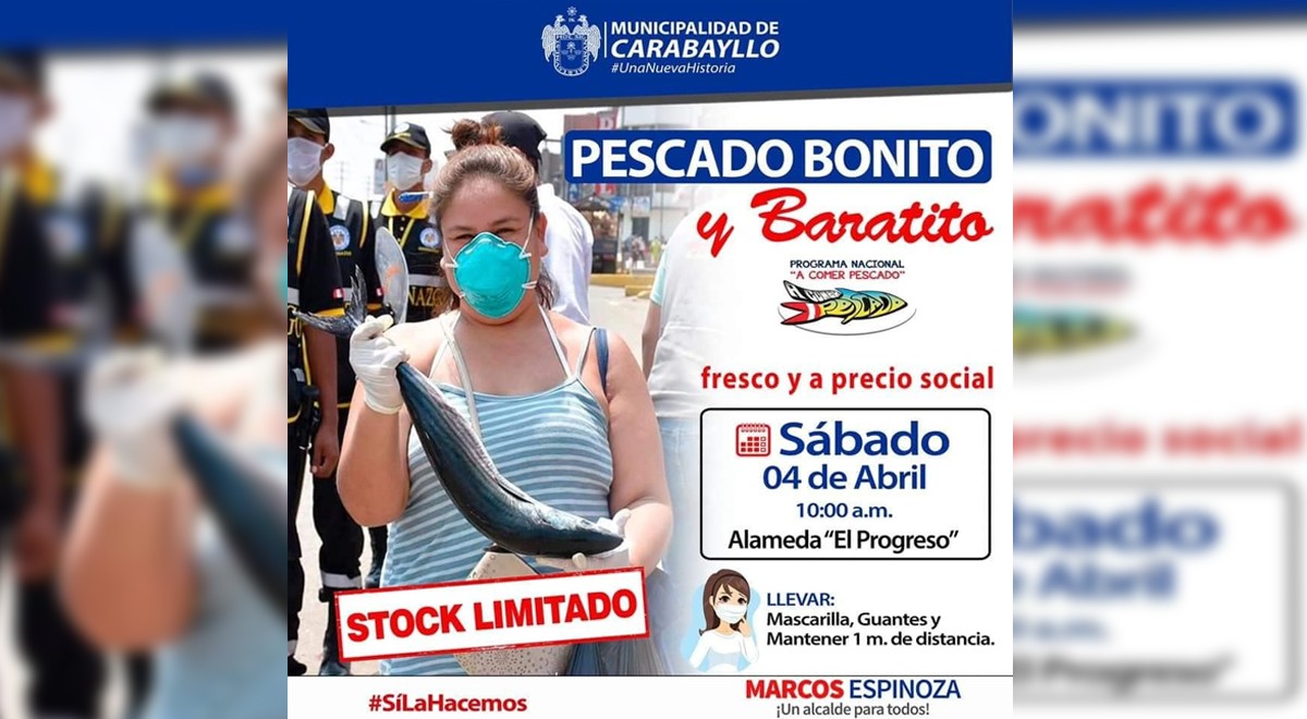 Coronavirus: Carabayllo lanza campaña “pescado bonito y baratito” en medio de cuarentena y miles ...