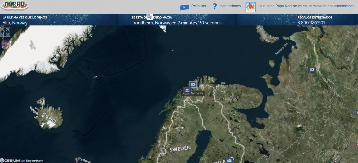 ¿Dónde está Santa Claus? Así fue el recorrido de Papá Noel y su llegada a Perú, Estados Unidos y ...